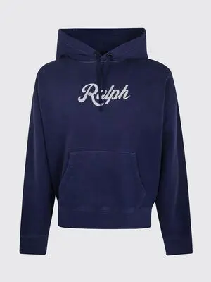 Polo Ralph Lauren Cotton Drawstring Hoodie With Kangaroo Pocket And Logo - Blue