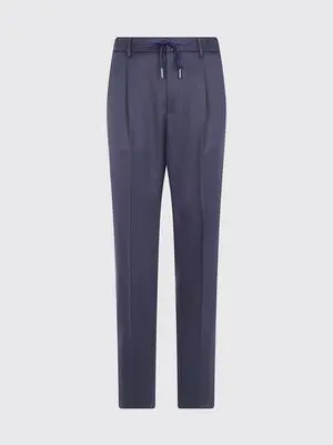 Tagliatore Tailored Drawstring Trousers - Blue