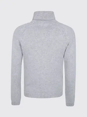 TOM FORD Turtleneck Jumper In Virgin Wool And Cashmere Blend With Ribbed Trims