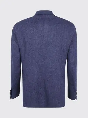 Tagliatore Double-breasted Blazer In Wool And Cashmere With Peak Lapels