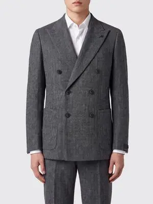 Tagliatore Double Breasted Blazer - Grey