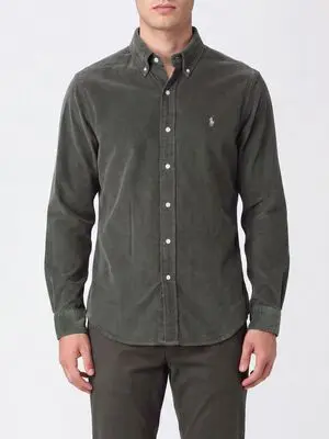 Polo Ralph Lauren Corduroy Shirt With Button-down Collar And Logo