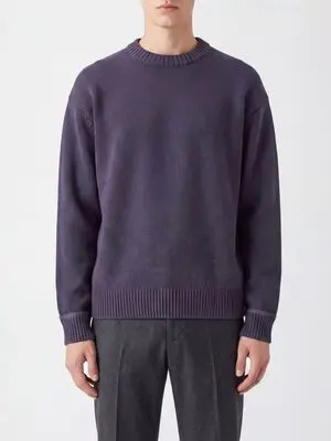 Rains Crewneck Jumper In Polyester Blend With Dropped Shoulders And Ribbed Trims - Brown