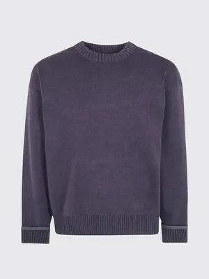 Rains Crewneck Jumper In Polyester Blend With Dropped Shoulders And Ribbed Trims - Brown