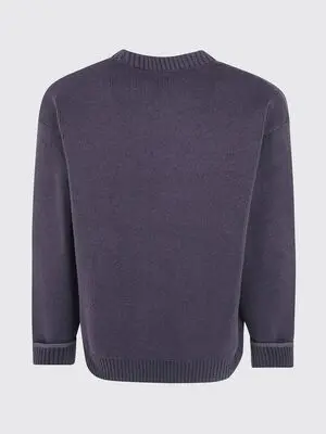Rains Crewneck Jumper In Polyester Blend With Dropped Shoulders And Ribbed Trims - Brown