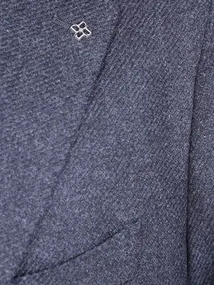 Tagliatore Single-breasted Blazer In Virgin Wool And Cashmere With Patch Pockets