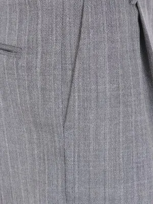 Dries Van Noten Tailored Herringbone Trousers