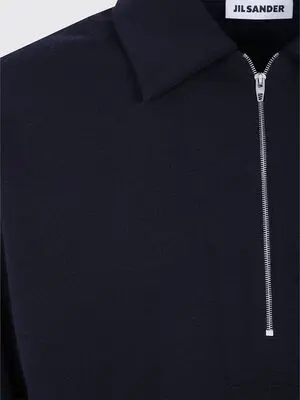 JIL SANDER Zip-up Collared Sweatshirt