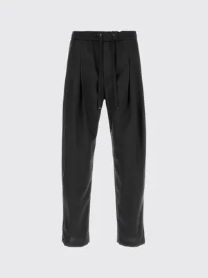 Dolce & Gabbana Pleated Virgin Wool Jogging Trousers With Drawstring Waist