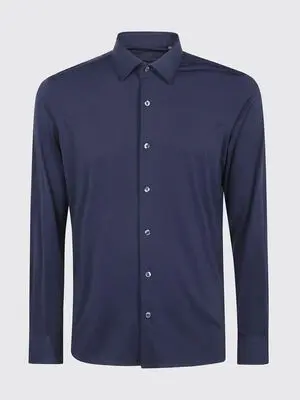 RRD Long-sleeved Polyamide Jersey Shirt With French Collar - Blue