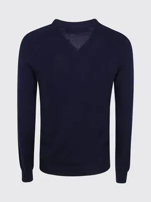 Play Comme Des Garcon V-neck Cardigan With Heart Appliqu - Blue