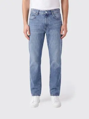 Incotex Five-pocket Straight Jeans In Pure Cotton Denim With A Mid-rise - Blue