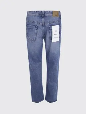Incotex Five-pocket Straight Jeans In Pure Cotton Denim With A Mid-rise