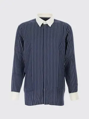 TOM FORD Striped Slim Fit Pure Silk Shirt With French Collar
