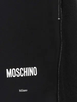 Moschino Cotton Jogging Trousers With Contrast Printed Logo