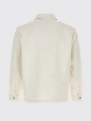 BOSS Linen And Lyocell Blend Overshirt With Patch Pockets
