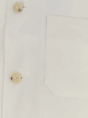 BOSS Linen And Lyocell Blend Overshirt With Patch Pockets