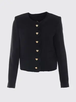 TWINSET Tailored Jacket With Embellished Heart Buttons