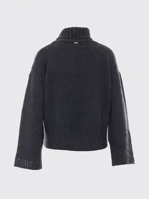TWINSET Ribbed Knit Turtleneck Sweater