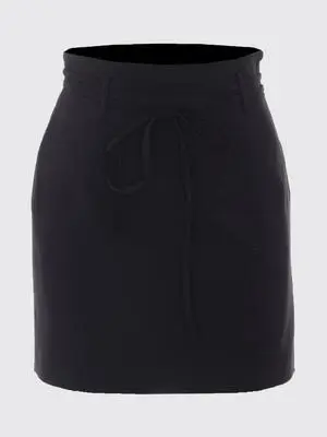 TWINSET High-waisted Pencil Mini Skirt With Belt And Side Zip - Black