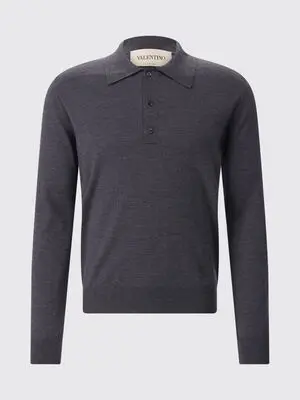 Valentino Garavani Slim Fit Virgin Wool Long-sleeved Polo Shirt
