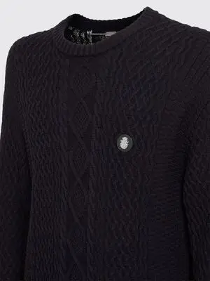 BILLIONAIRE Cable Knit Crewneck Sweater