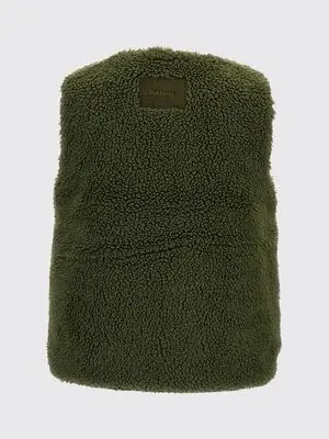 Barbour Fleece Vest With Button Detail - Green