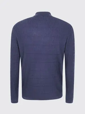 Emporio Armani Zip-up Sweater - Blue