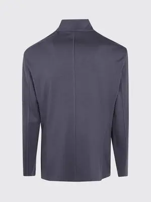 Emporio Armani Collared Button Detailed Jacket - Grey
