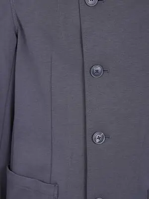 Emporio Armani Collared Button Detailed Jacket - Grey