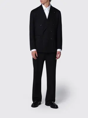 Tagliatore Double-breasted Ceremony Suit In Stretch Virgin Wool