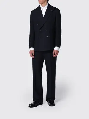 Tagliatore Formal Double-breasted Suit In Pure Virgin Wool