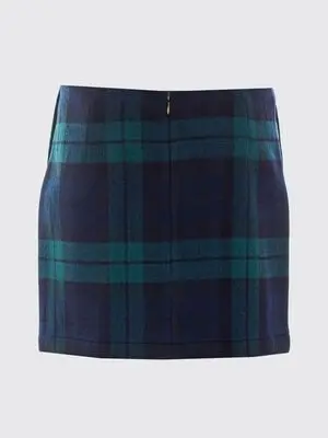 Liu Jo Plaid Mini Skirt With Button Detailing