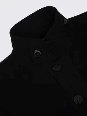 Stone Island Ribbed Knit Cardigan - Black