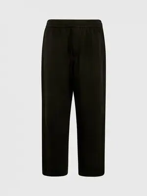 Emporio Armani Cotton Blend Jogging Trousers With Elasticated Waist