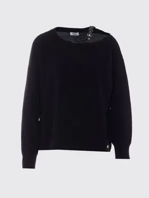 Liu Jo Asymmetrical Cut-out Jumper In Wool And Cashmere Blend