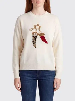 Liu Jo Embellished Crew Neck Sweater - White