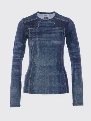 Liu Jo Print Long Sleeve Top - Blue