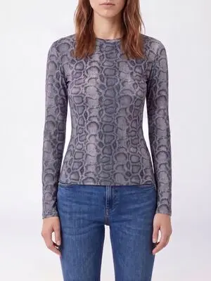 Liu Jo Print Long Sleeve Top - Grey