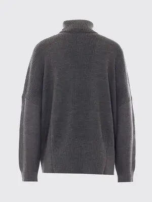 Liu Jo Turtleneck Sweater With Button Detail - Grey