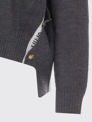 Liu Jo Turtleneck Sweater With Button Detail - Grey
