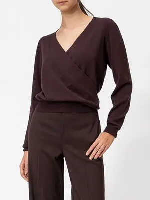 TWINSET TWINSET Wrap Sweater Brown
