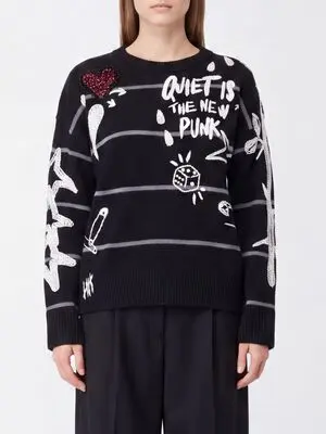 Pinko Striped Graphic Pullover
