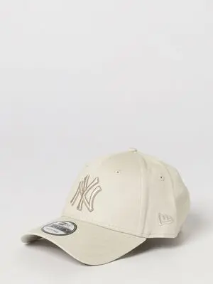 New Era 9forty Ny Yankees Cotton Baseball Cap With Embroidered Logo - Pearl