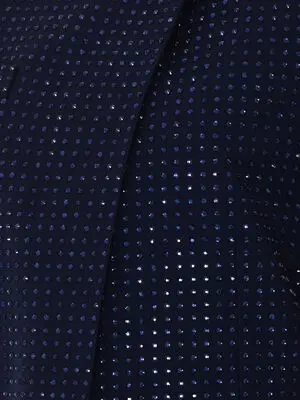 Pinko Single-breasted Short Jacket In Viscose With Crystal Embroidery