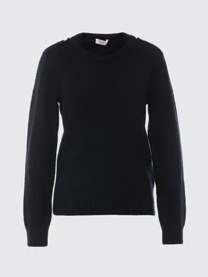 Liu Jo Viscose Blend Jumper With Back Monogram And Buttons