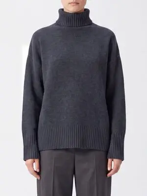 Pinko High Neck Ribbed Knit Pullover - Grey