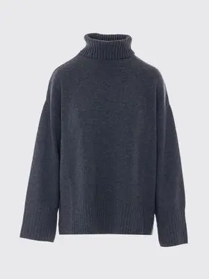 Pinko High Neck Ribbed Knit Pullover - Grey