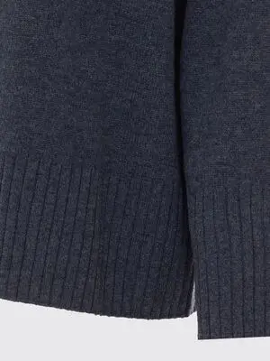 Pinko High Neck Ribbed Knit Pullover - Grey