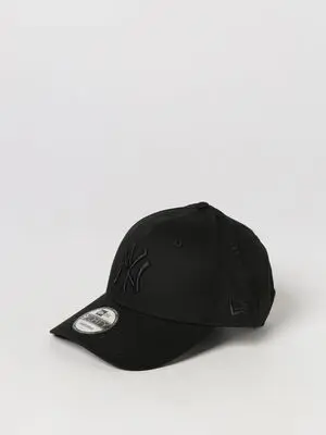 New Era 9forty Ny Yankees Cotton Baseball Cap With Embroidered Logo - Black
